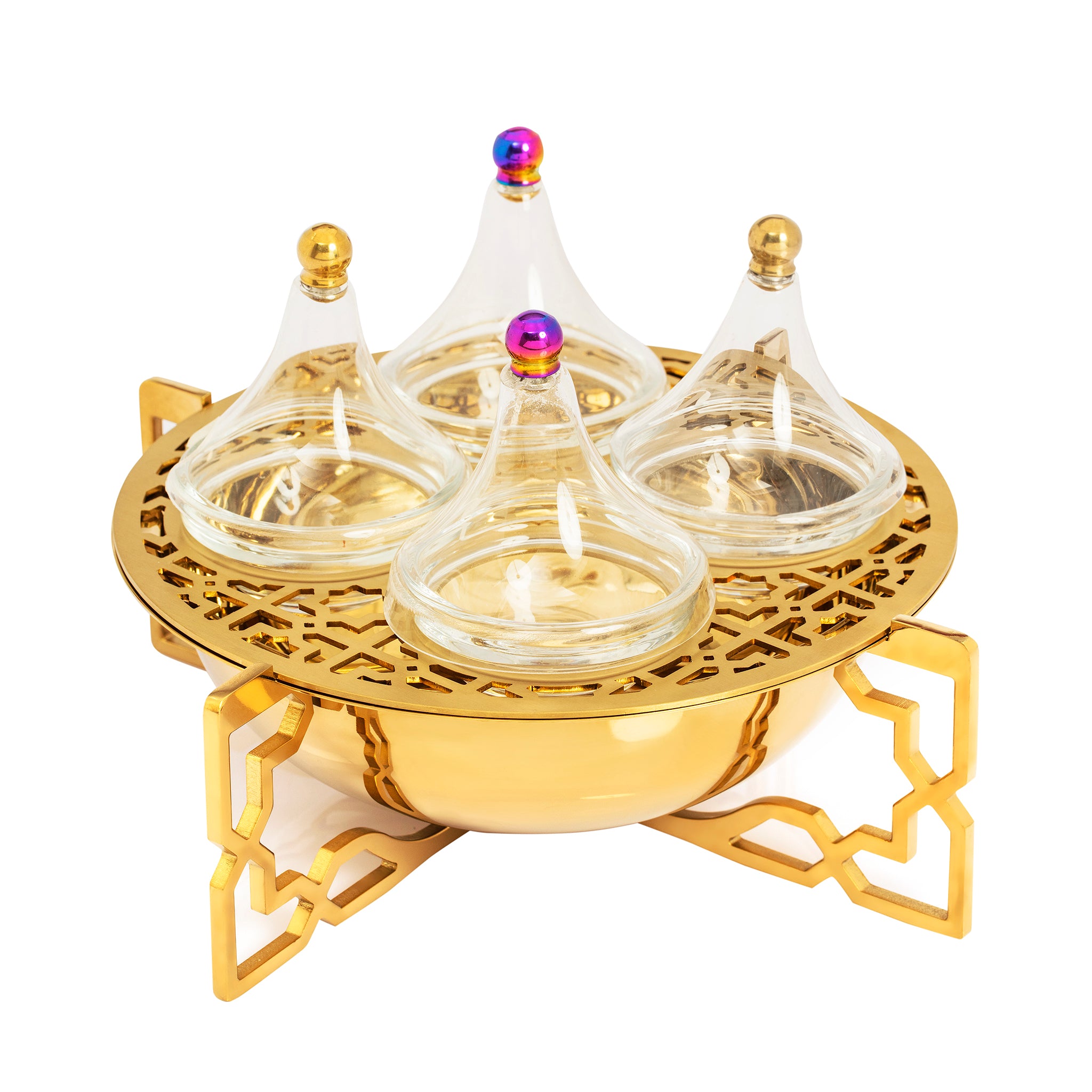 Kapaklı Havyar Sunumluk 4 Yuva Gold – GÜREN